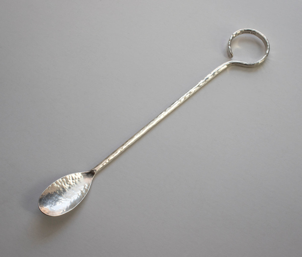 Cocktail Stirrer - Forged Sterling Silver with Loop – DMG Designs Metal ...